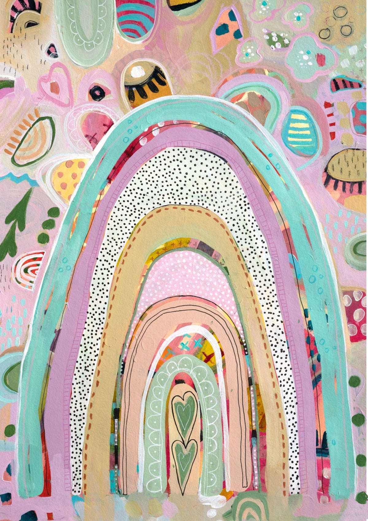Teal Rainbow | Fine Art Paper Print | Amy O'Donnell